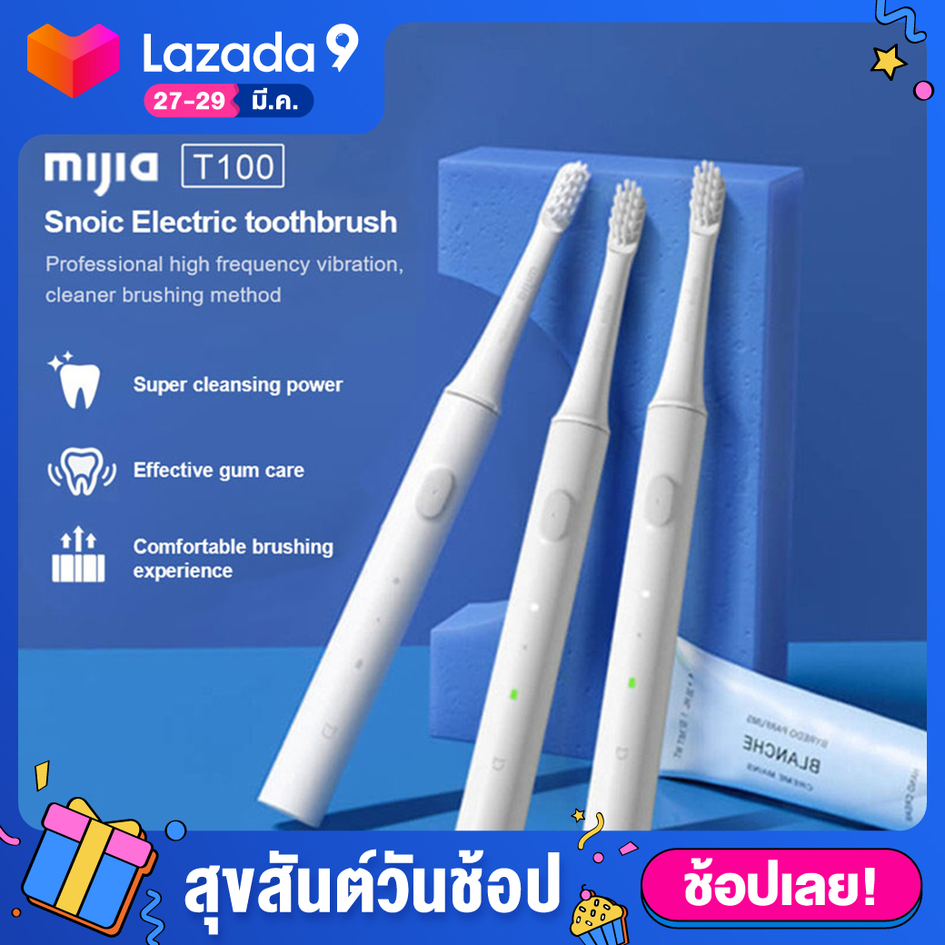 Original แปรงสีฟันไฟฟ้า T100 Tooth Teeth Heads Mijia T100 Electric Oral ...