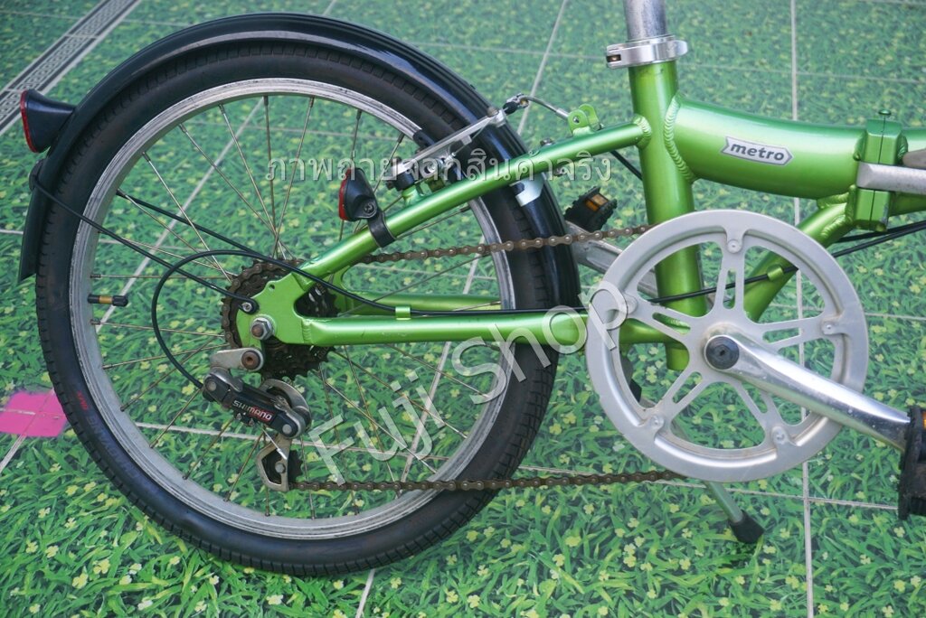 จักรยานพับได้ญี่ปุ่น - ล้อ 20 นิ้ว - มีเกียร์ - อลูมิเนียม - Dahon Metro - สีเขียว จักรยานมือสอง ...