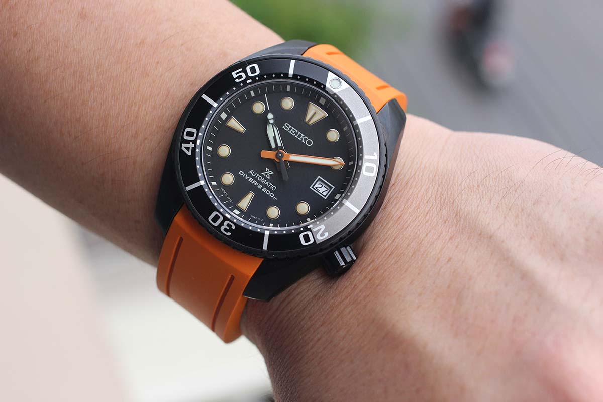 Crafter Blue CB02 Strap Orange Color for Seiko Sumo - OVERWRIST - ThaiPick