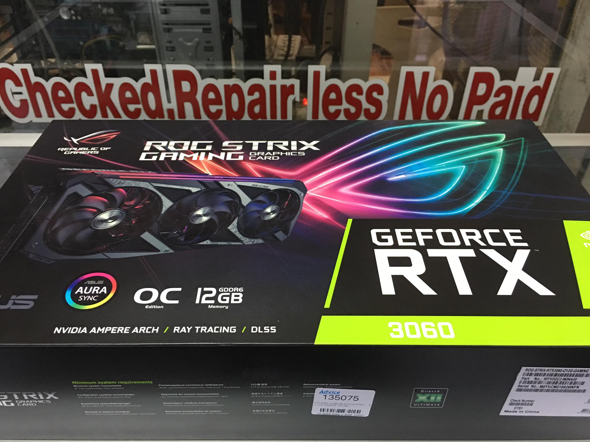 ASUS ROG STRIX RTX3060 GAMING OC EDITION 12GB GDDR6(20452650220726 ...
