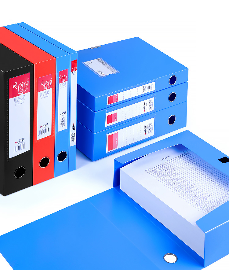 Foldable A4 File Box，File Organizer, Document Box Plastic Archive Box ...