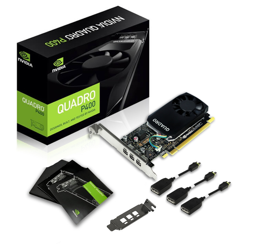 การ์ดจอ NVIDIA QUADRO P400 2GB GRAPHIC CARD GPU WORKSTATION SERVER LOW ...