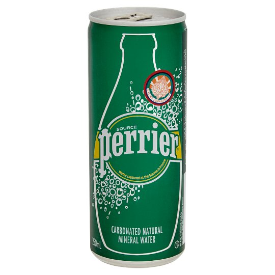 PERRIER MINERAL WATER CAN 250ML Pack of 5 cans. *เปอริเอ้ น้ำแร่ชนิดอัด ...