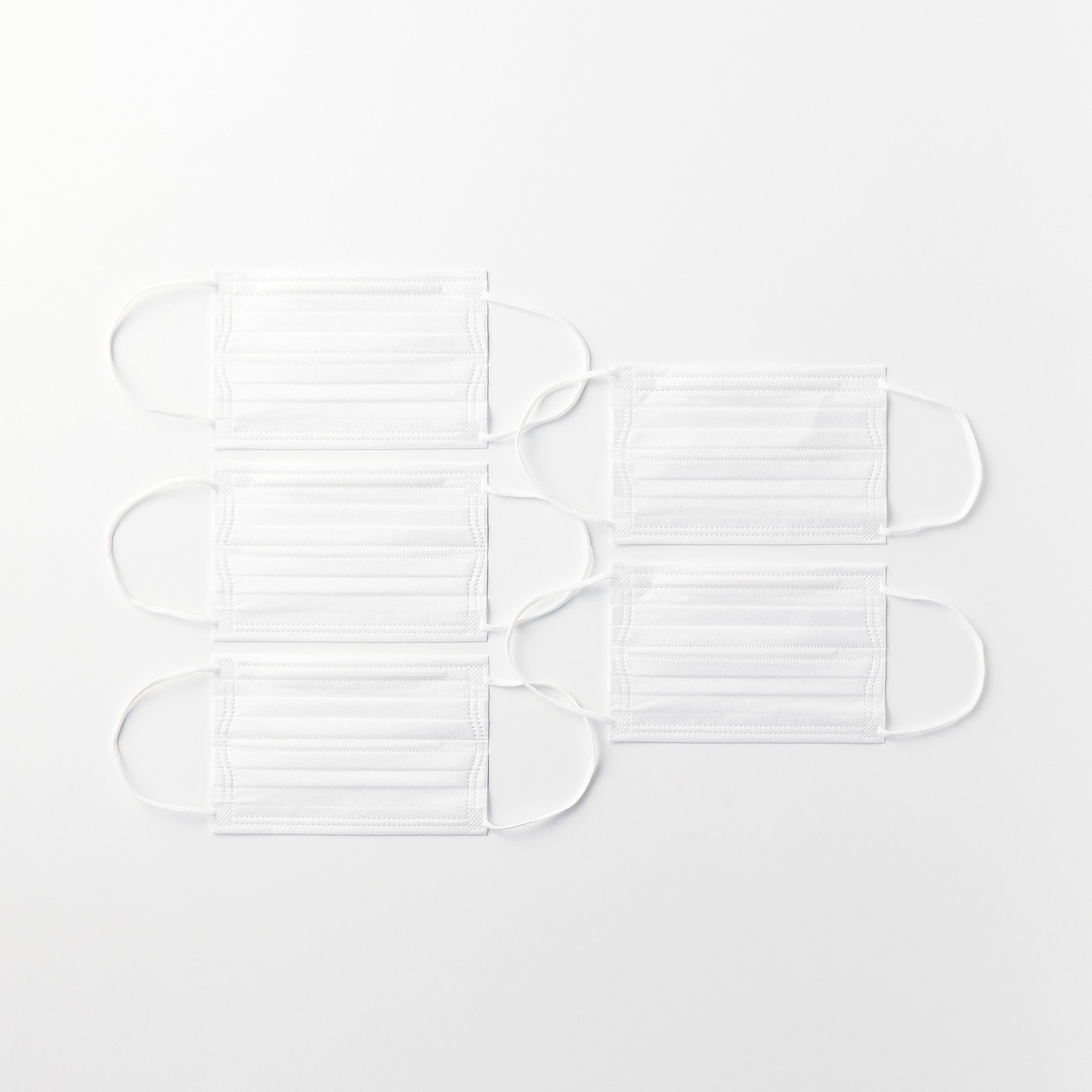 มูจิ หน้ากากอนามัยแพ็ก 5 ชิ้น - MUJI Non-woven Mask Pack 5 Pieces Size ...