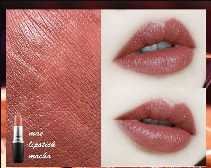 [Full Size] MAC Mocha 813 | 3g | MAC Satin Lipstick | แมคลิปสติก - Nicol Jewel's. - ThaiPick