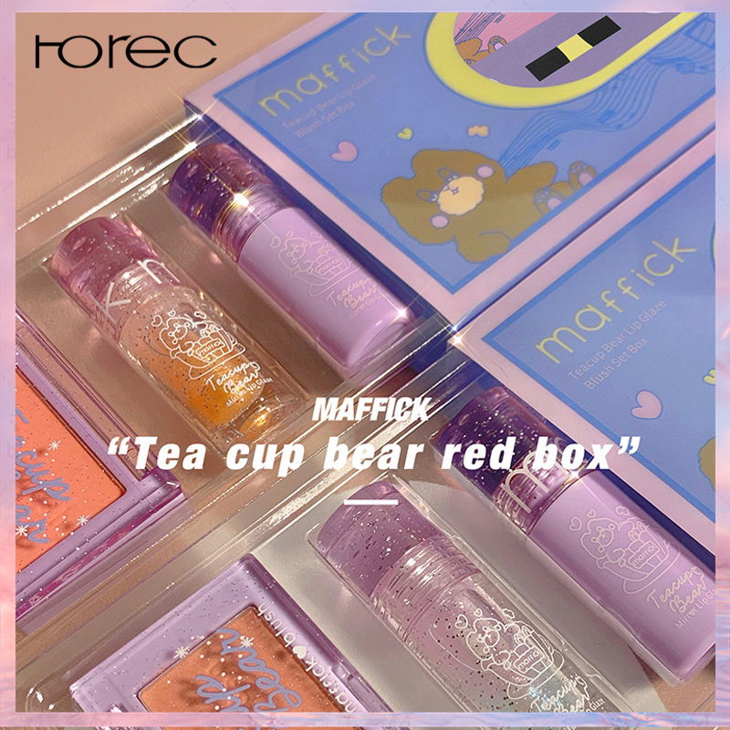 Horec Maffick tea cup bear set box เซตน้อนหมีม่วง แพ้ความสีม่วง มาพร้อม ...