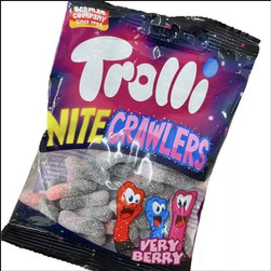 Trolli Nite Crawlers Berry Flavor 80g. เยลลี่ทรอลลี่ - KT Group - ThaiPick