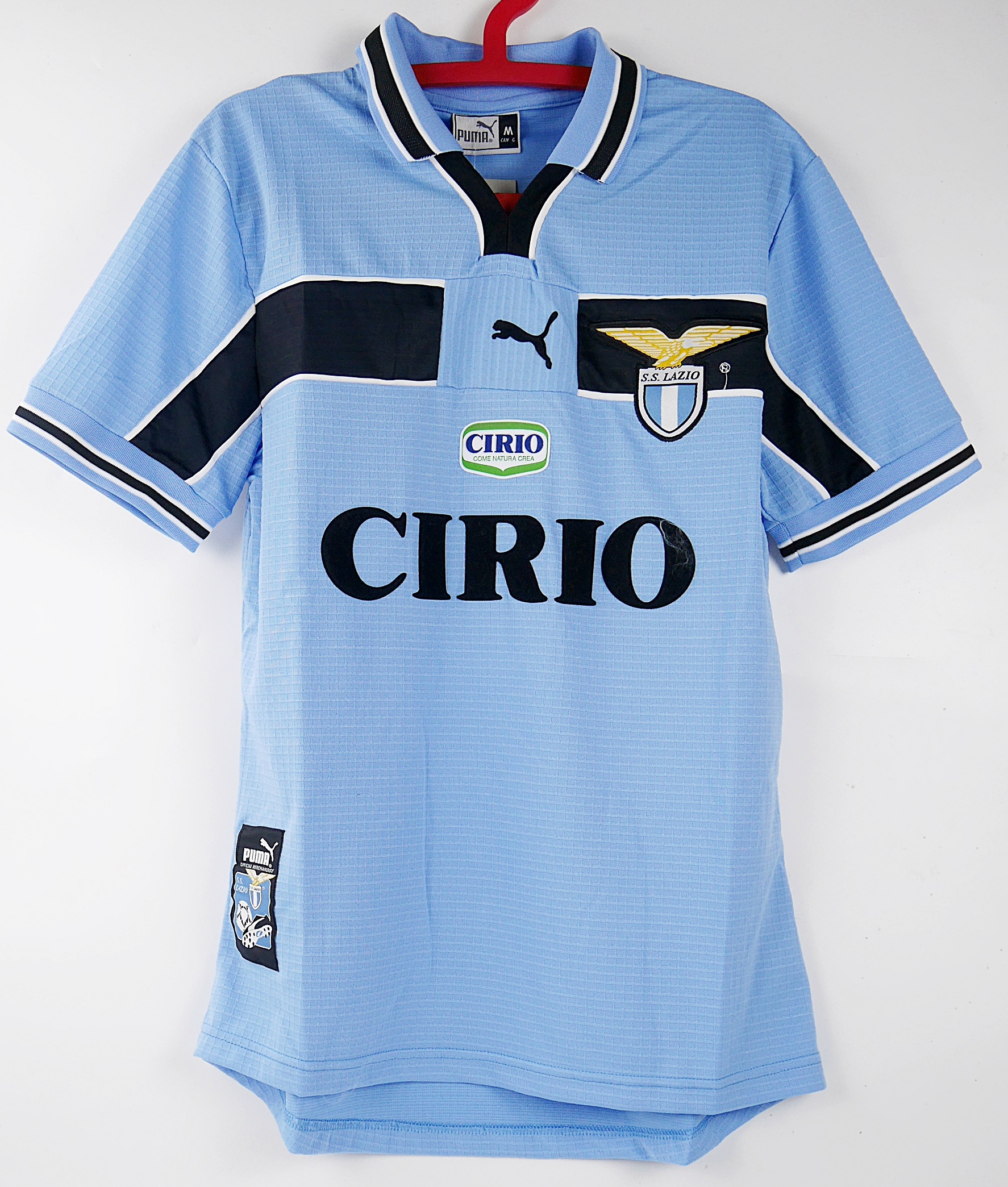 23 VERON LAZIO HOME 1998 RETRO SIZE L FOOTBALL SHIRT SOCCER JERSEY ...