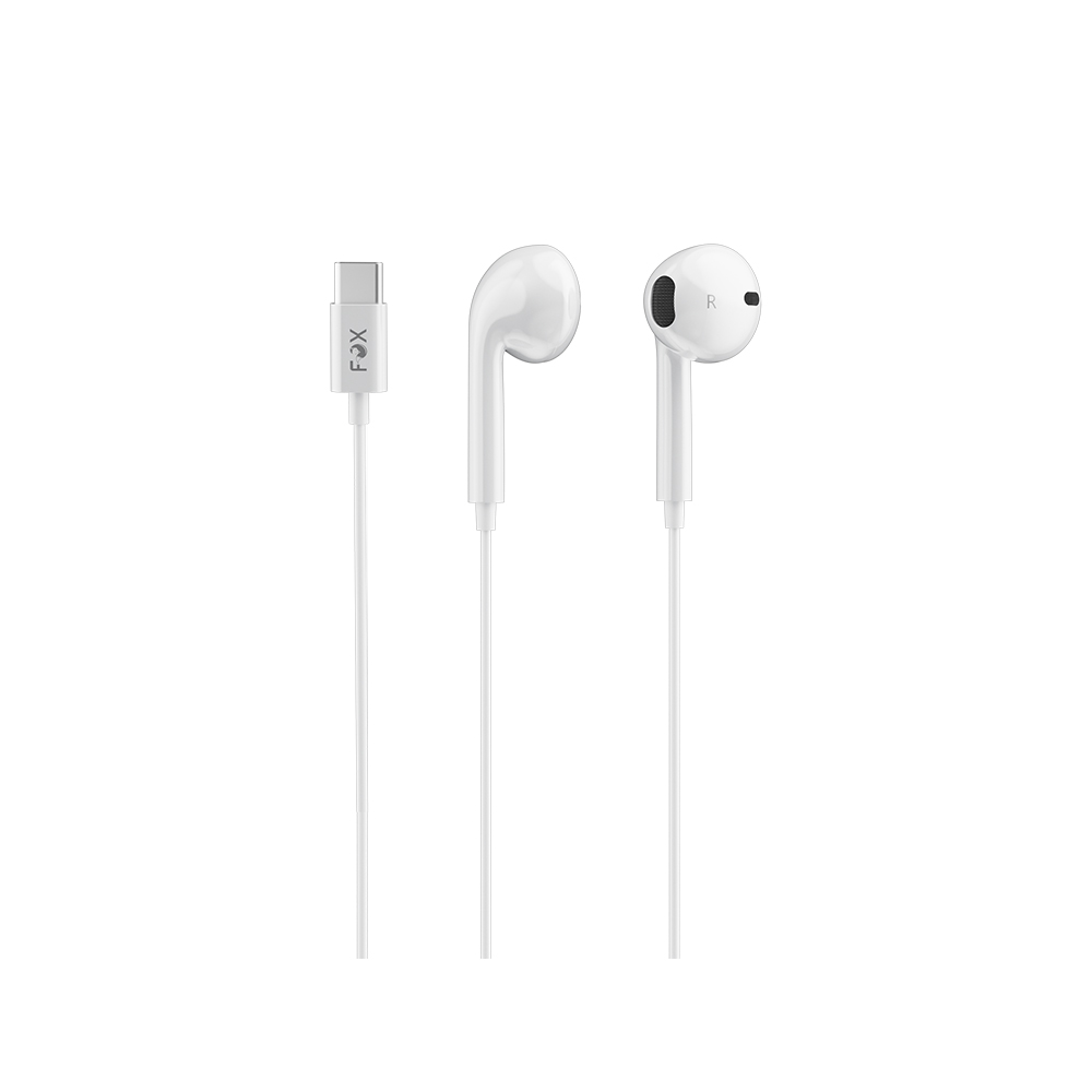 Fox หูฟังมีสาย Earbuds Type-C FOX-G2 - White | Lazada.co.th