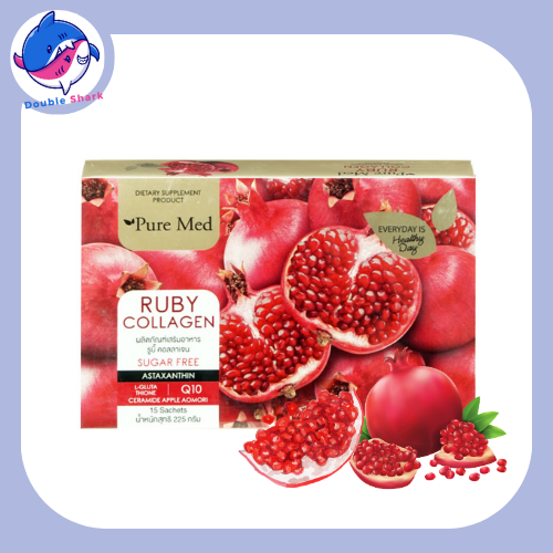 PURE MED RUBY COLLAGEN รูบี้ คอลลาเจน 1 กล่อง 15 ซอง | Lazada.co.th