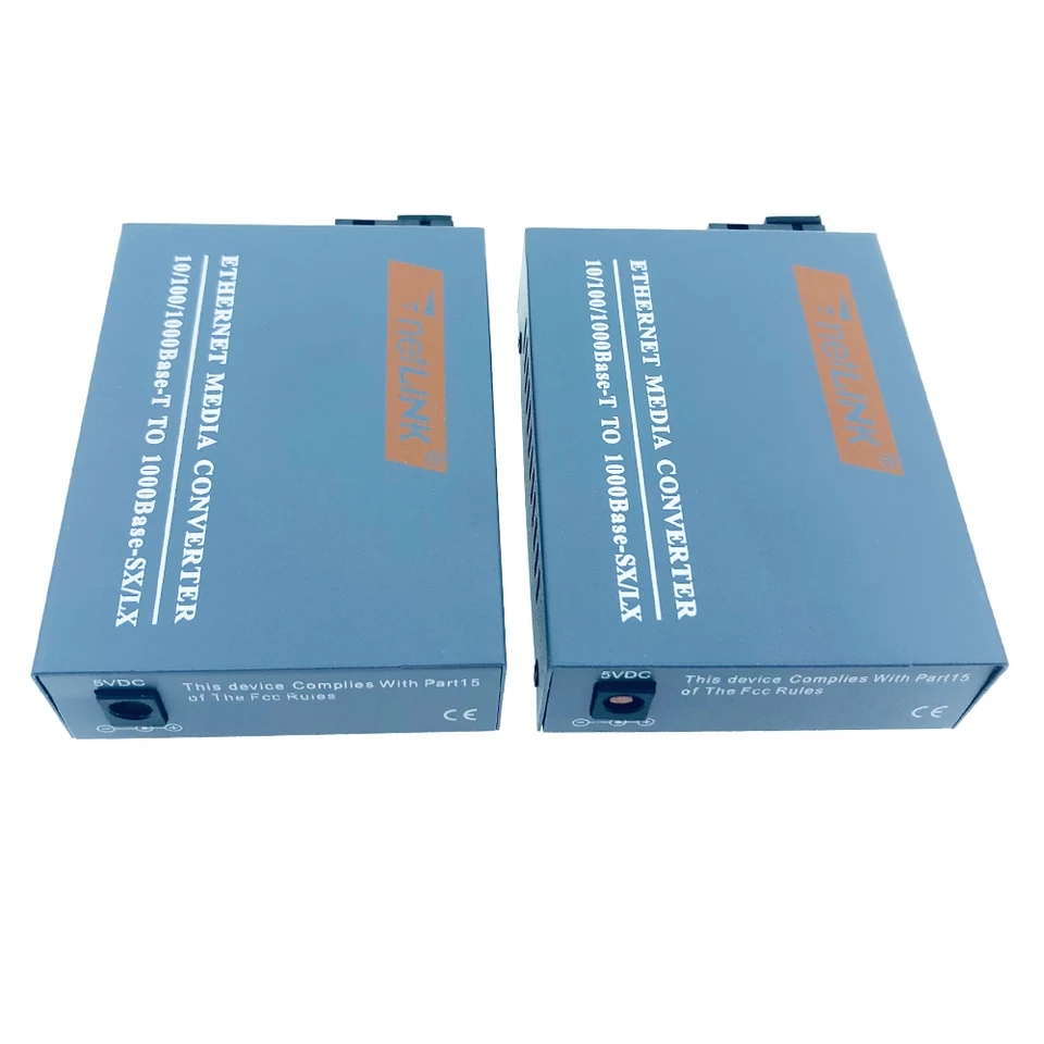 NetLINK Gigabit Media Converter HTB-GS-03 (AB) Fiber Optic 20KM Single ...