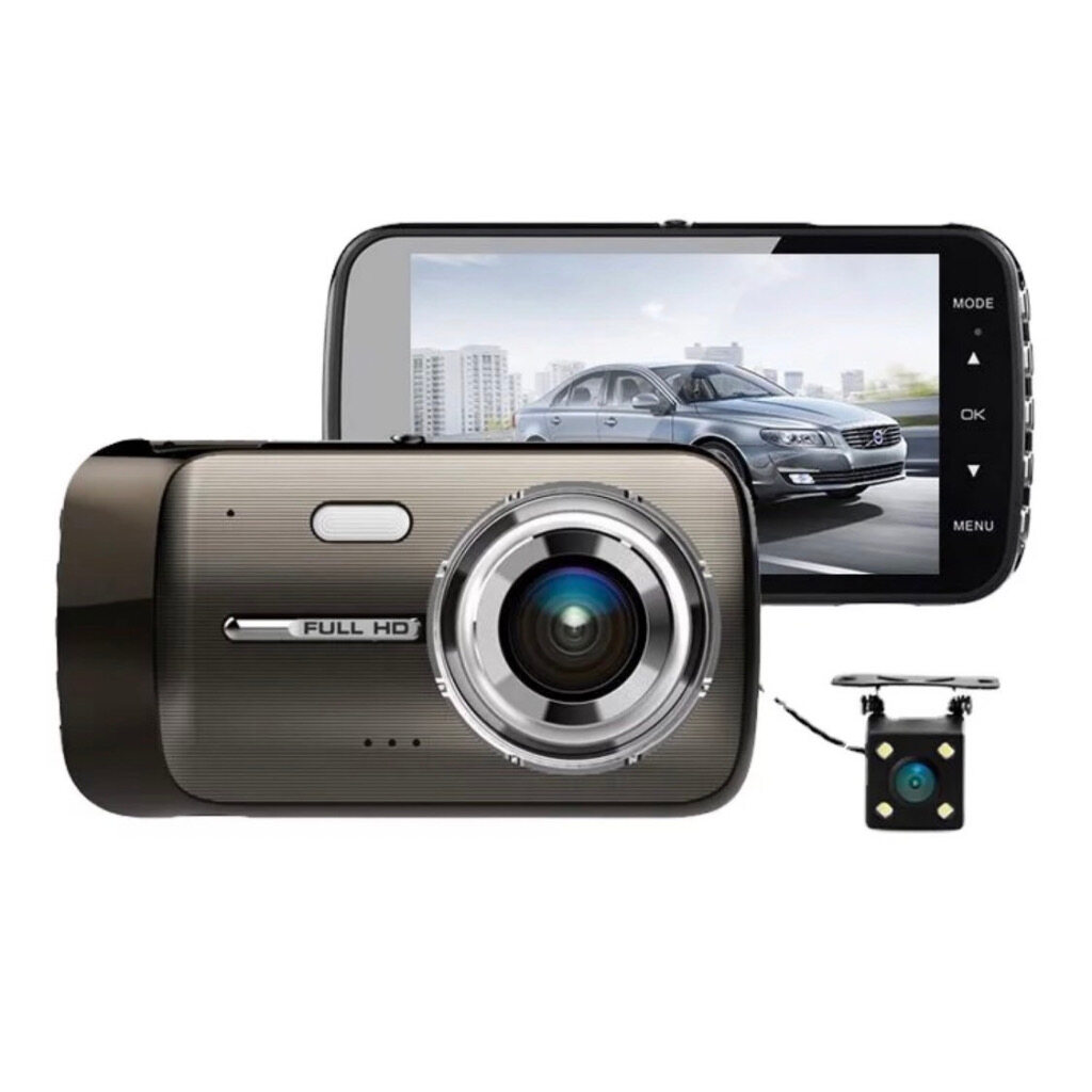 กล้องติดรถยนต์ Q42 Super HD 1296P หน้า-หลัง จอ4 นิ้ว กล้องSONY กลางคืน ...