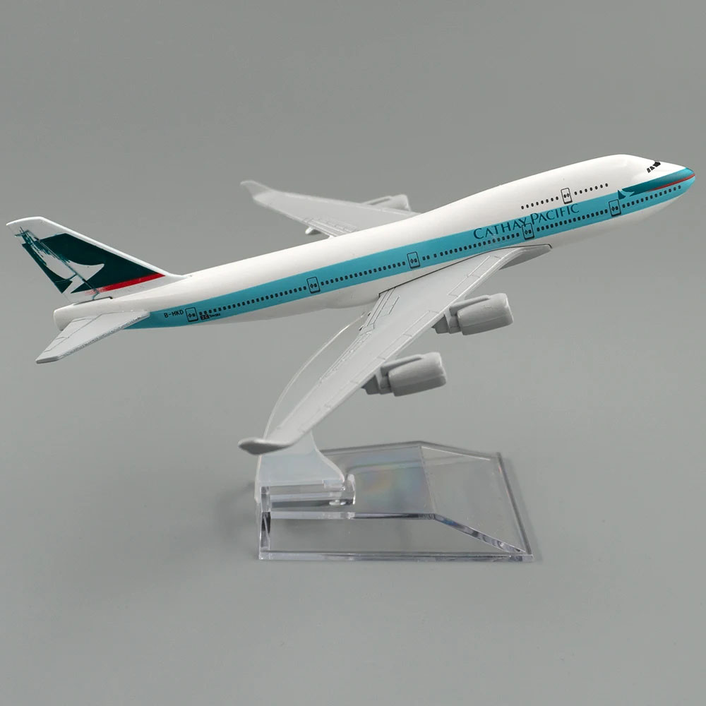 Cathay Pacific Airways 20cm Boeing 747-400 20cm Diecast Aircraft Model ...