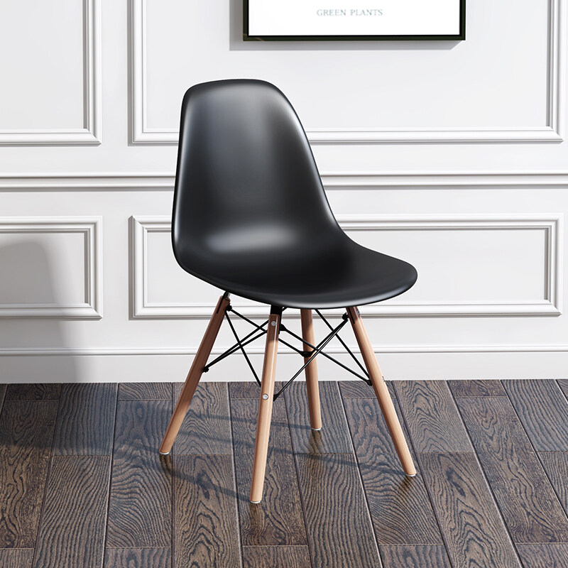 AIBG สไตล์ยุโรป สไตล์มินิมอล Eames เก้าอี้รับประทานอาหาร เก้าอี้เรียนไม้เนื้อแข็ง เก้าอี้ทํางาน ...