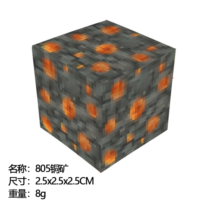 Game Minecraft DIY Set Ore Merchandise Magnet Toy Mine Assembling ...