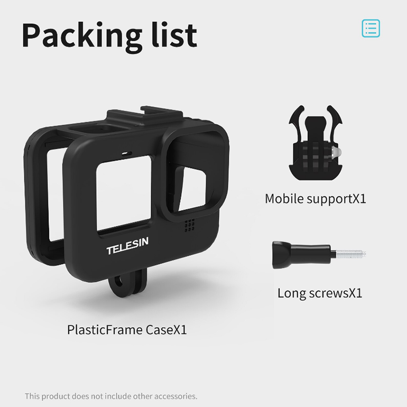 Gopro Hero 11 /10 / 9 Black TELESIN Frame Case กรอบเฟรม Vlog Plastic ...