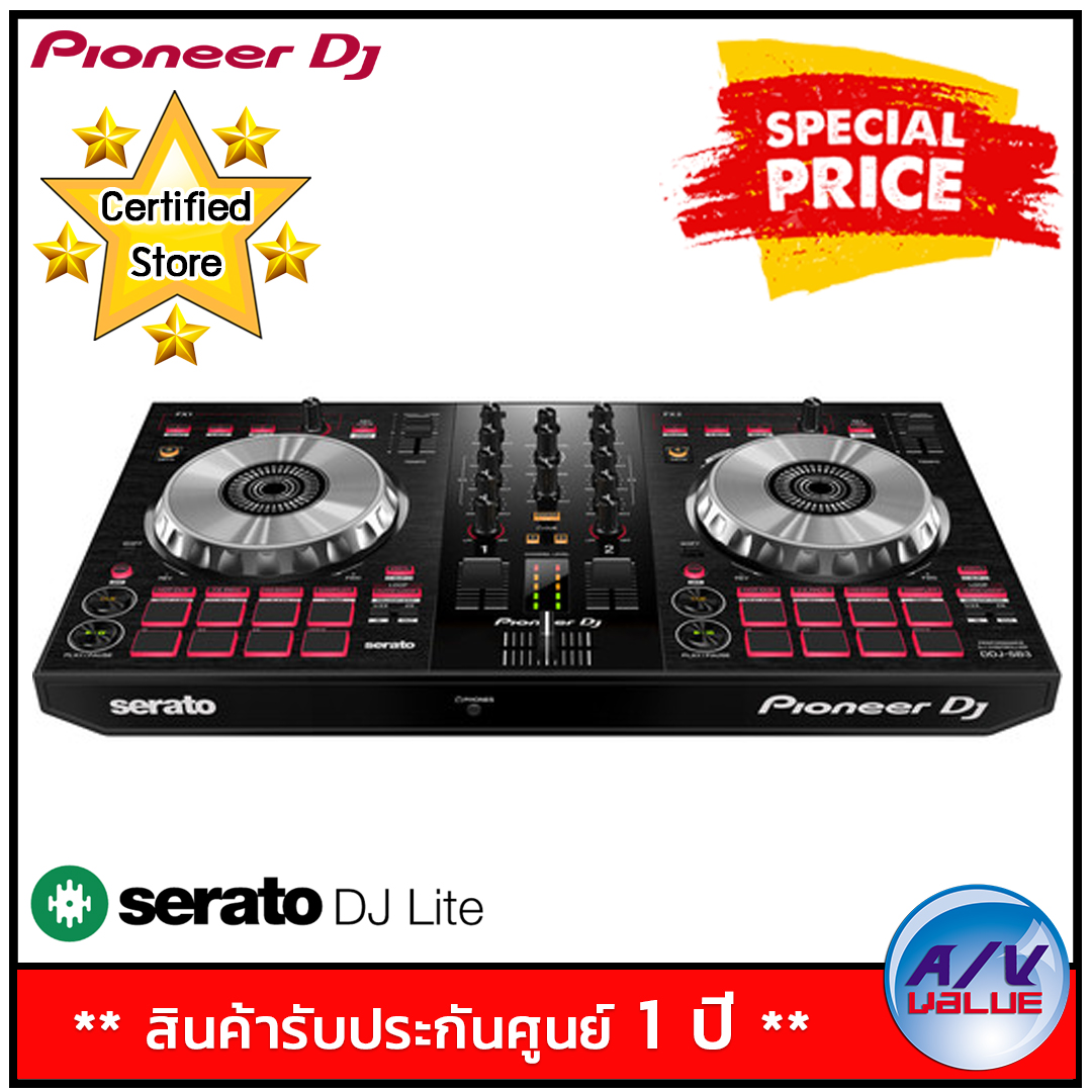 Pioneer DJ รุ่น DDJ-SB3 Portable 2-Channel Serato DJ Lite Controller By ...