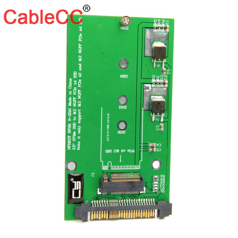 Xiwai SFF-8639 NVME U.2 to NGFF M.2 M-key PCIe SSD Adapter for ...