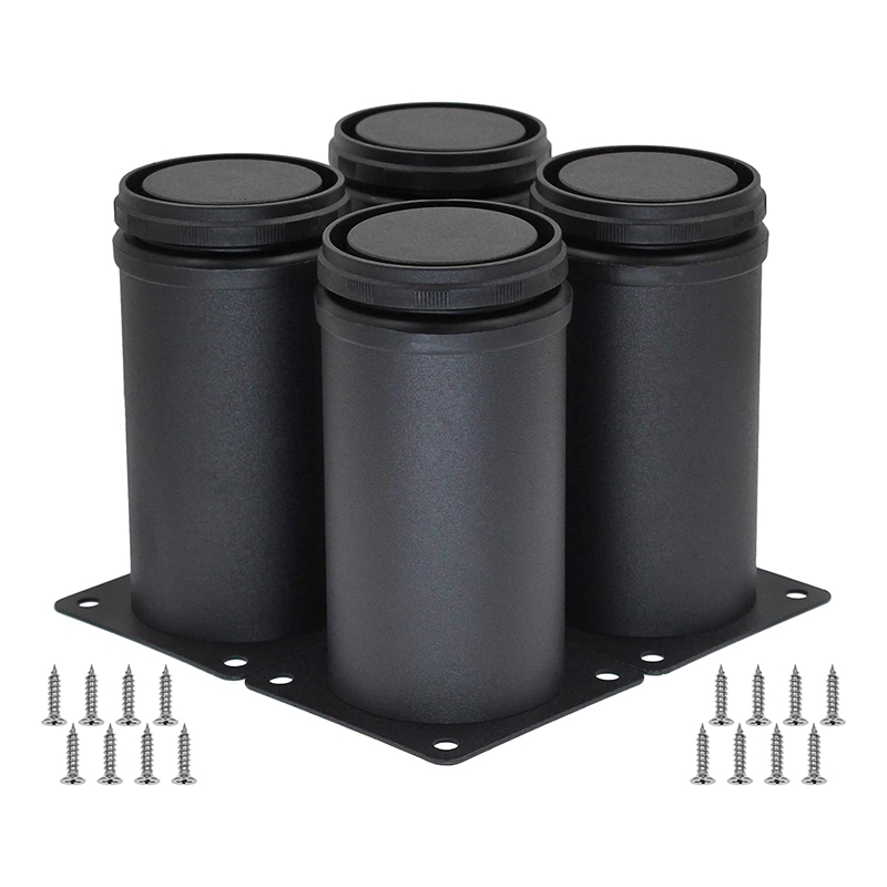 4Pcs 4 Inch Adjustable Furniture Legs Stainless Steel Table Legs ...