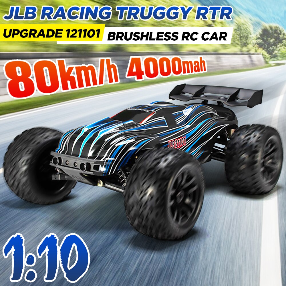 JLB Racing 80A CHEETAH 21101 1/10 2.4Ghz 4WD RC รถ2ก้อนรีโมทคอนโทรลยานพาหนะ Brushless RTR รุ่น ...