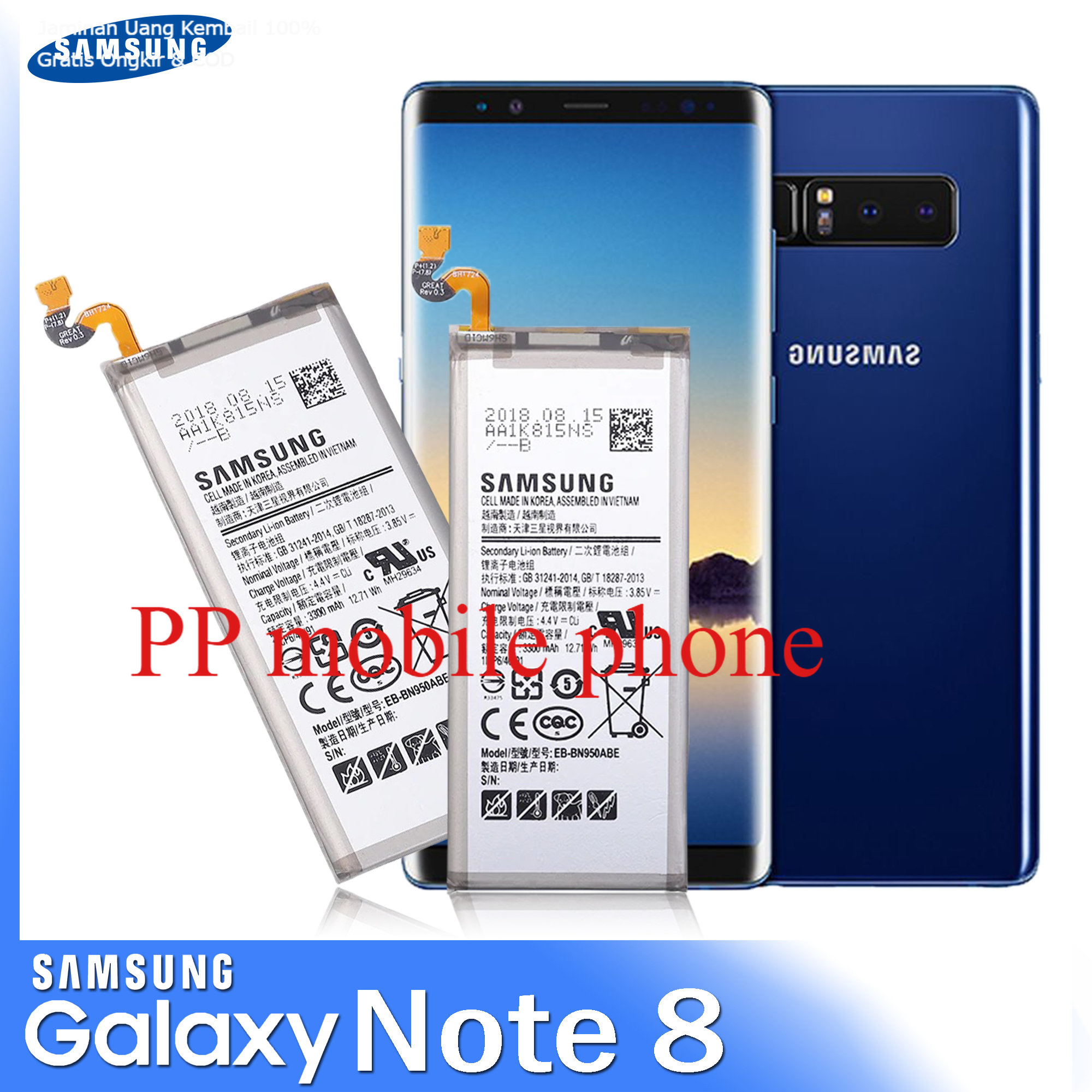 แบตเตอรี่ Samsung Galaxy Note 8 Battery (Original ) มีประกัน 6 เดือน ...