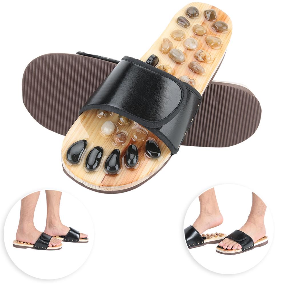 Foot Massage Slippers, Pebble Stones Sandals Acupuncture Foot Relaxing ...