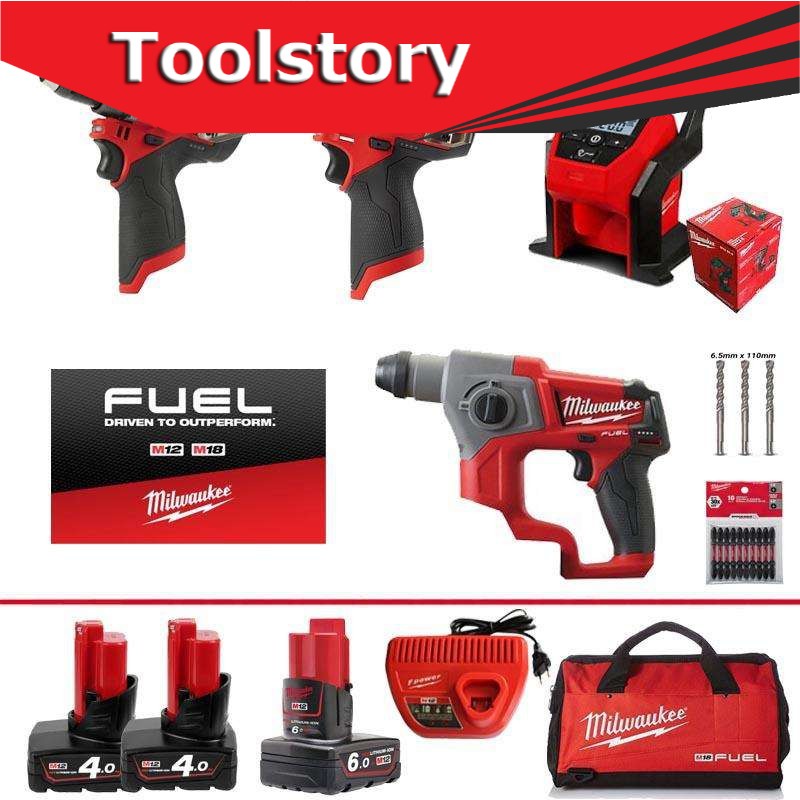 Milwaukee Combo set M12 สีแดง - MixASale