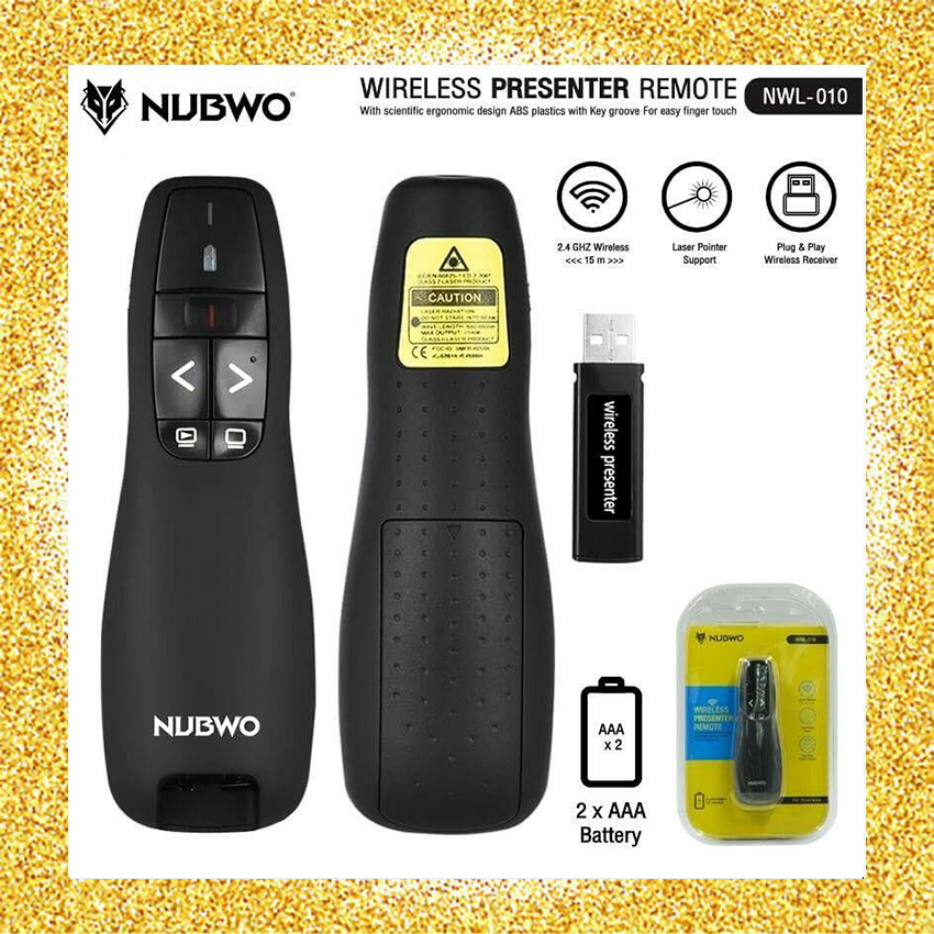 NUBWO NWL-010 Wireless Presenter Black | Lazada.co.th