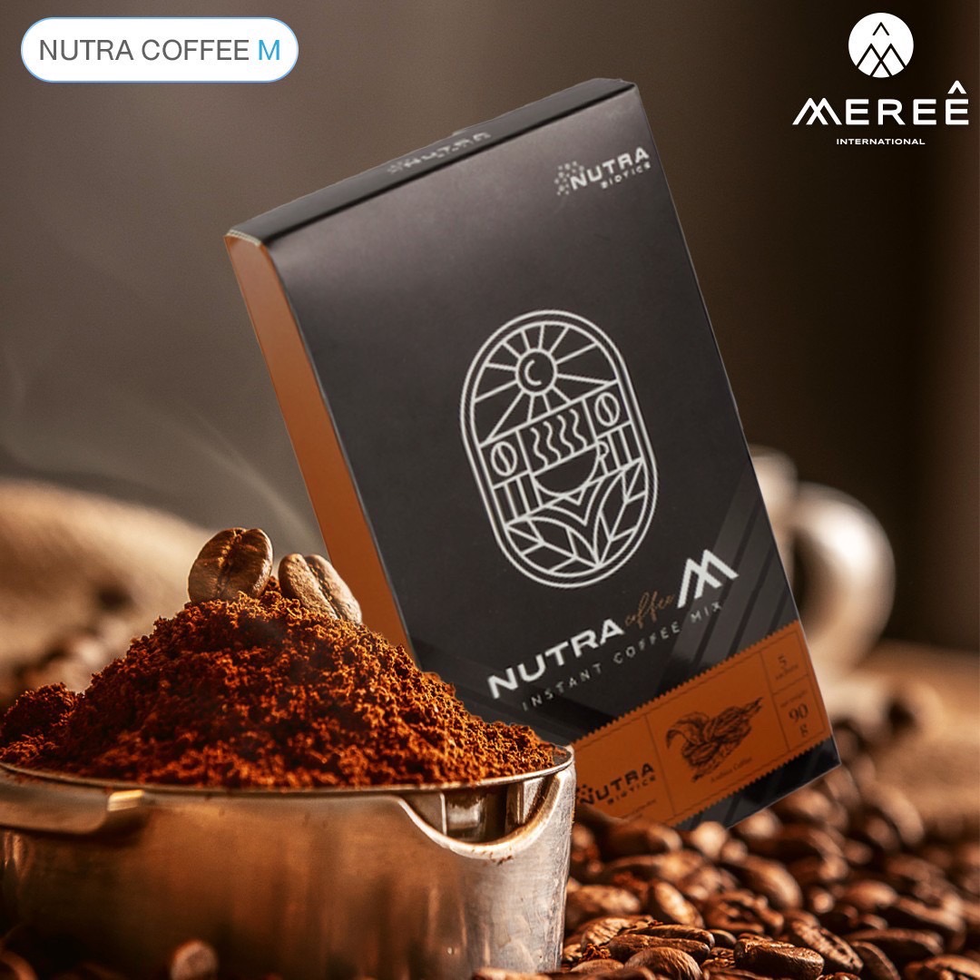 Nutra Coffee M (Instant Coffee Mix) ผสมนูทรา ไบโอติก และรังนก ถั่งเช่า ...