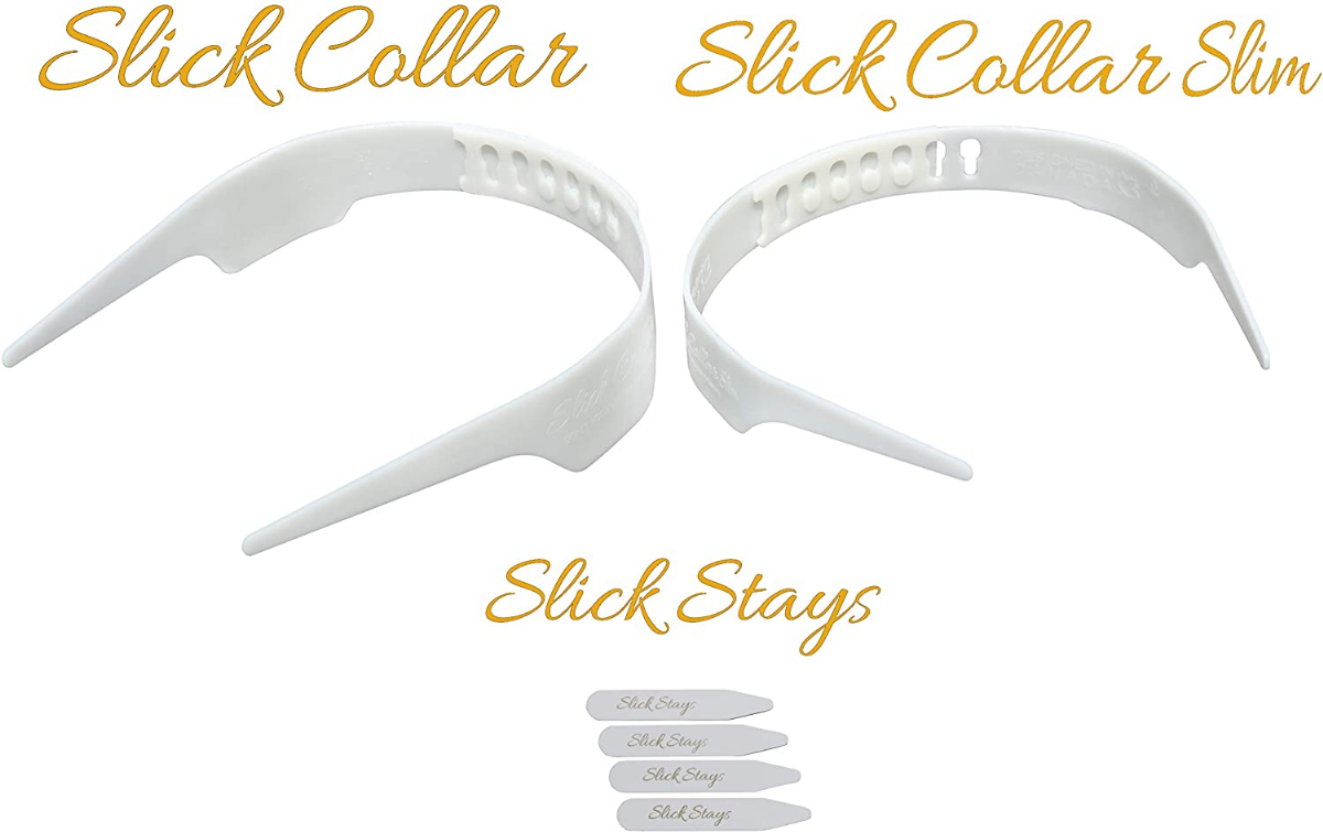 LUXEAVANT INNOVATIONS Slick Collar Adjustable Shirt Collar Support ...