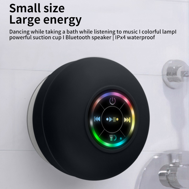 IPX4 Waterproof Shower Speakers Wireless 5.0 Bluetooth Speaker for ...