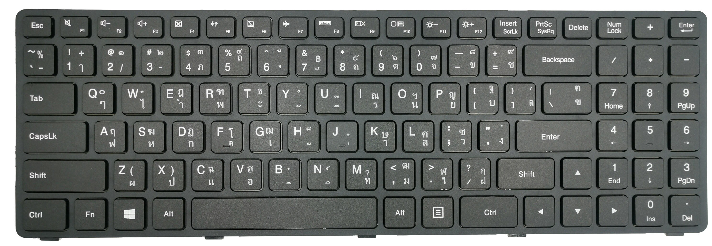 KEYBOARD คีย์บอร์ด Lenovo Ideapad 100-15IBD B50-50 Thai-English ไทย ...