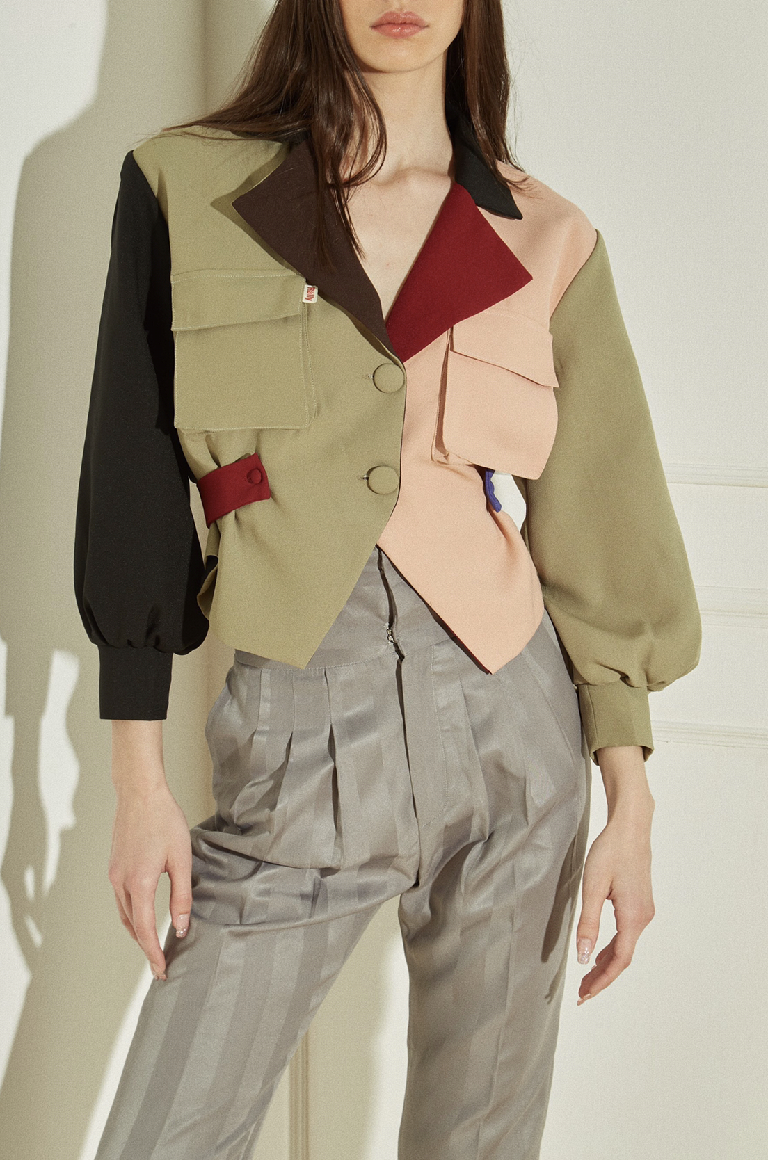 RALLY Multi-colors jacket - แจ็คเก็ตตัดต่อผ้าหลากสี - Rally Movement ...