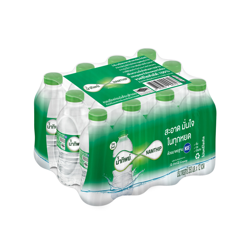 ช้อป599 ส่งฟรี น้ำทิพย์ น้ำดื่ม 350 มล. 12 ขวด Namthip Water 350ml Pack ...