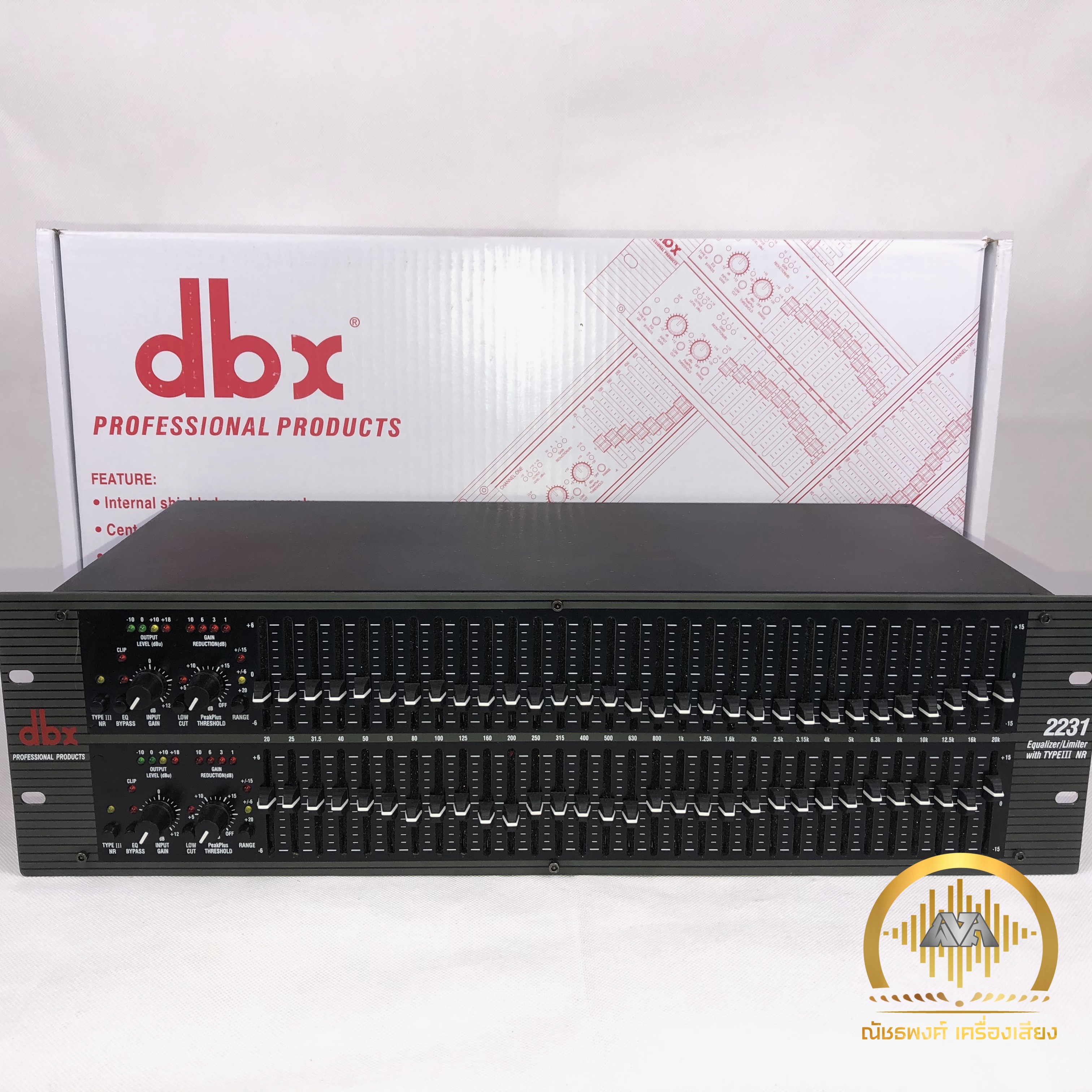 DBX 2231 XL อีควอไลเซอร์ 2231 EQ คู่ 31-segment ตัวปรับความถี่เสียง ...