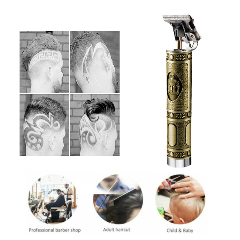 Hair Clipper Electric Buddha head Portable Rechargeable Cordless Mini ...