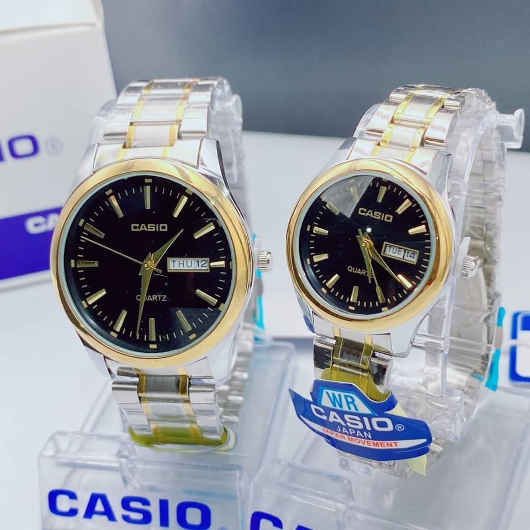 ราคาพิเศษ นาฬิกาข้อมือCASIO/สแตนเลสหนาตันสายดับเบิ้ลคลิปล็อคมีสัปดาห์ ...