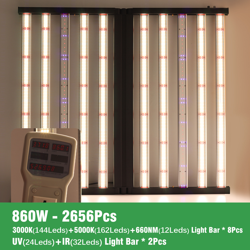 SAMSUNG LM281B/OSRAM ไฟปลุกต้นไม้ 700W 860W 1060W Full Spectrum Grow Light หรี่แสงได้ พับได้ LED ...