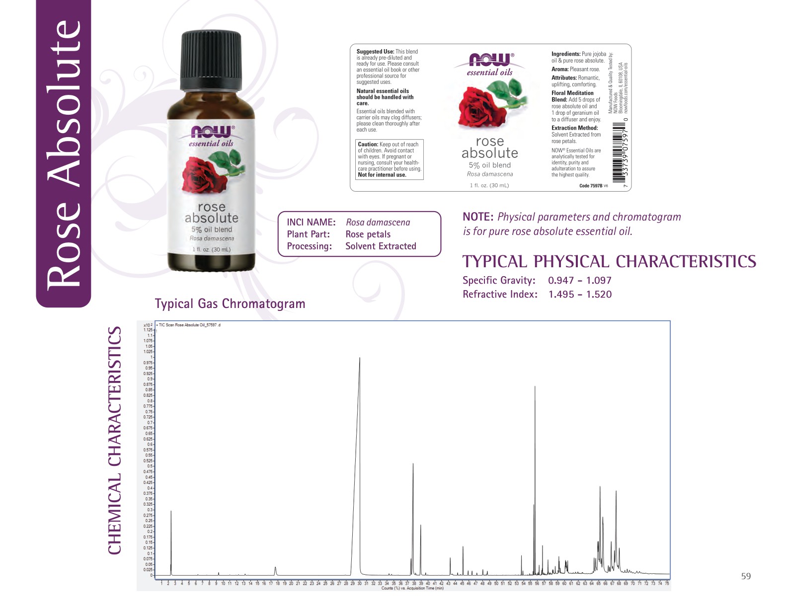 Now Foods Rose Absolute Oil Blend 30 ml 5 Oil Blend Essential Oil น้ำมันหอมระเหย โรสแอปโซลูต ...