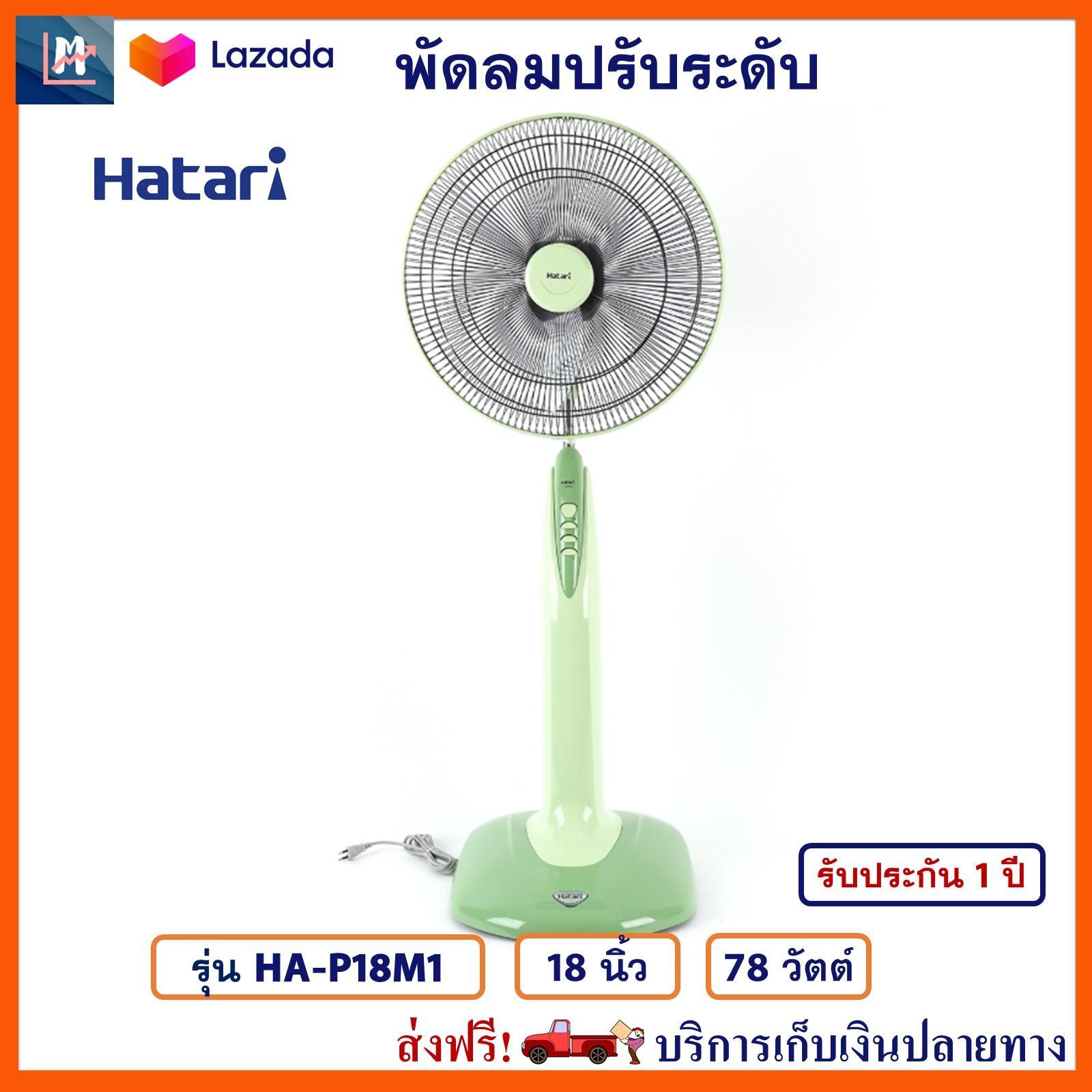 พัดลม Hatari ฮาตาริ รุ่น HA-P18M1 ขนาด 18 นิ้ว กำลังไฟ 78 วัตต์ สีเขียว ...