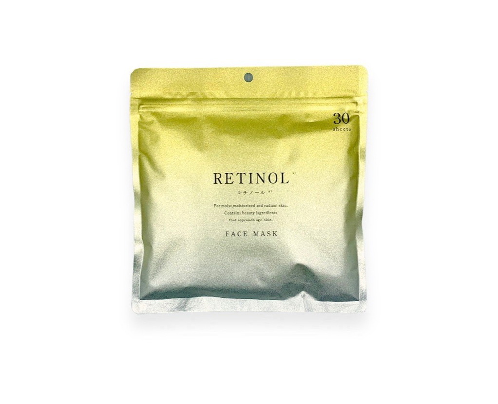 RETINOL FACE MASK ขนาด 30 แผ่น มาส์กญี่ปุ่น สร้างคอลลาเจนให้ผิวมากขึ้น ...