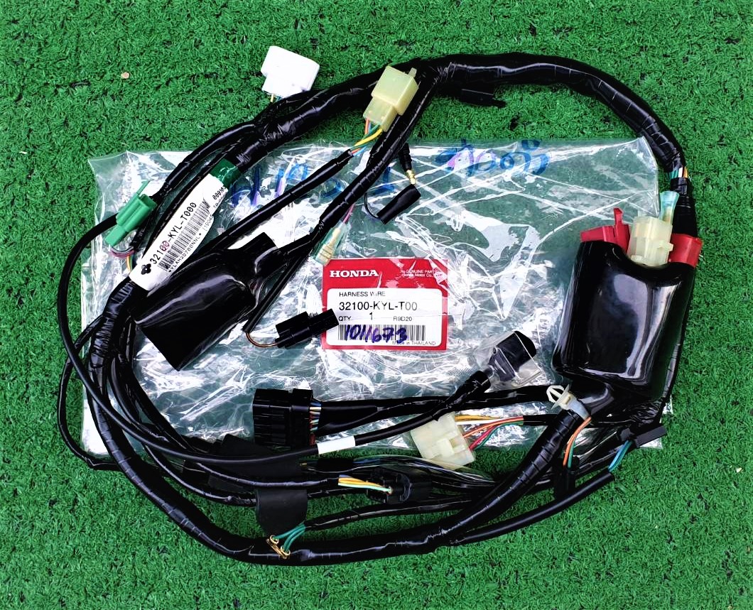 ชุดสายไฟ เวฟ125Iไฟเลี้ยวบังลม(ท่อดำ) เซ็นเซอร์2จุด สตาร์ทเท้าสตาร์ทมือ แท้เบิกศูนย์ Honda 32100 ...