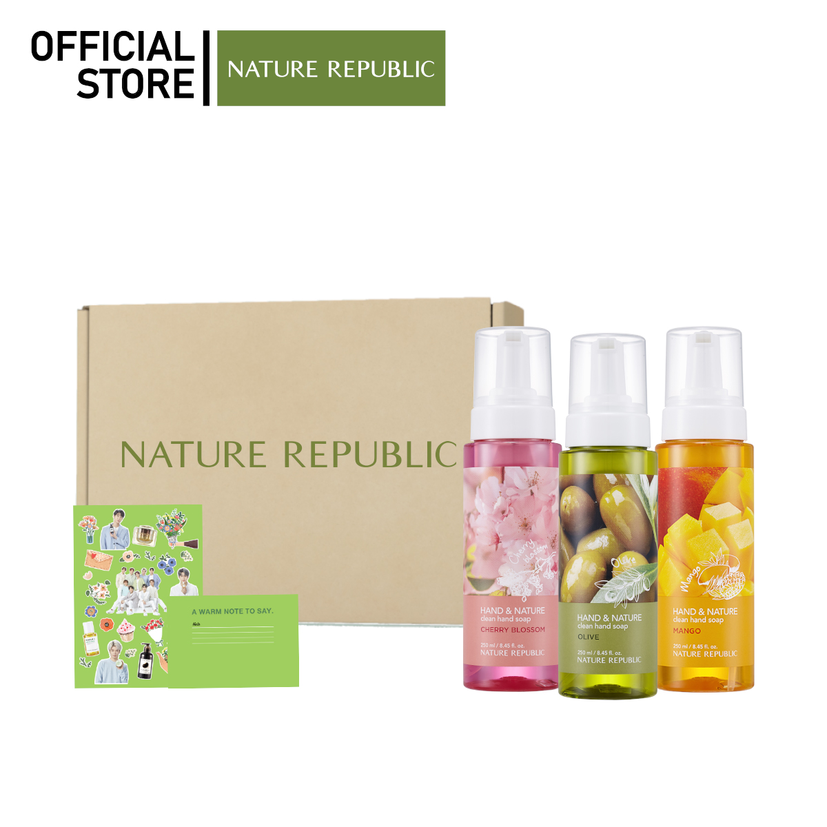 NATURE REPUBLIC HAND & NATURE CLEAN HAND SOAP SPECIAL SET (MOTHER's DAY ...