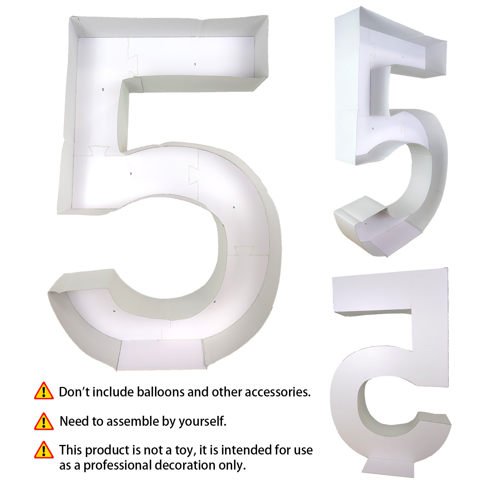 Pre-Cut 3ft Mosaic Number for Balloons,Senfaro Cut-out Marquee number ...