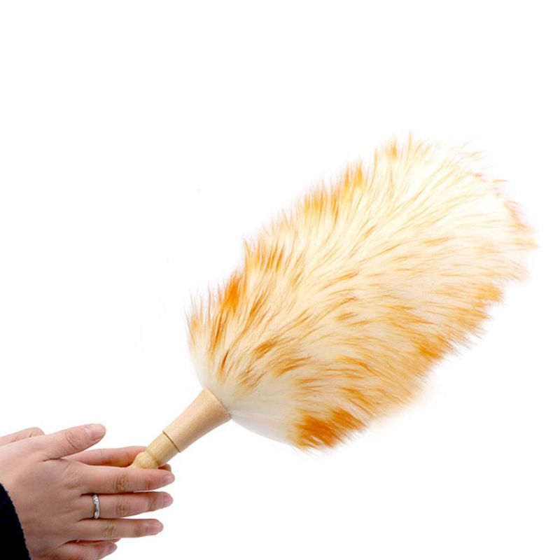 Non Static Dust Brush Household Feather Wool Duster Removal Dusting ...