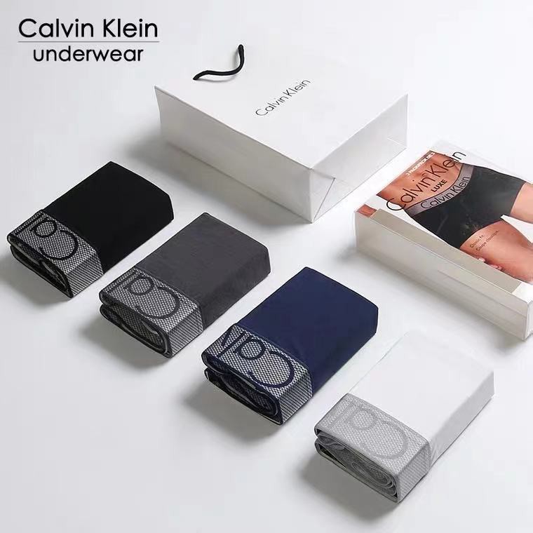 calvin klein underwear กางเกงในผู้ชาย ck กล่อง 3 ตัว กางเกงในแบรนด์แท้100% เนื้อผ้าฝ้ายระบาย ...