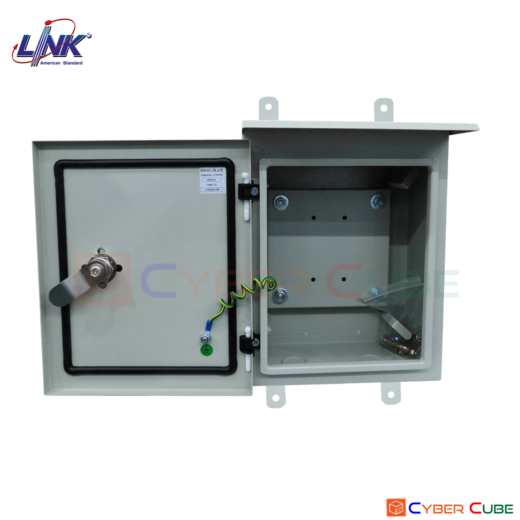 LINK UL-7061 OUTDOOR TELEPHONE STEEL CABINET WALL MOUNT Cabinet for 1x6 pos. BMF 50-60 Pairs 33 ...