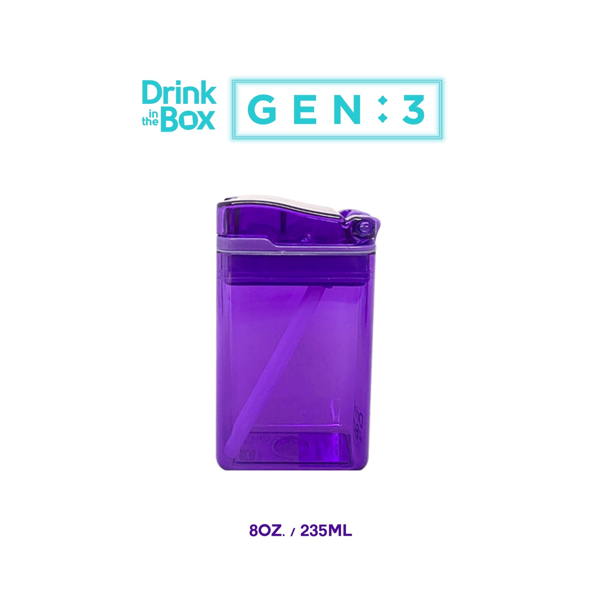 Drink in the box Gen 3 กระบอกน้ำหัดดื่มสูญญากาศ เอียงไม่หก ตกไม่แตก ...