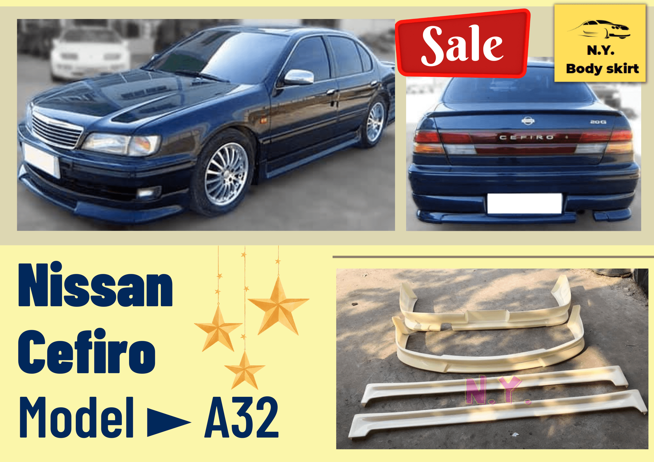 สเกิร์ตรถยนต์ เซฟิโร่ Nissan Cefiro A32 | Lazada.co.th