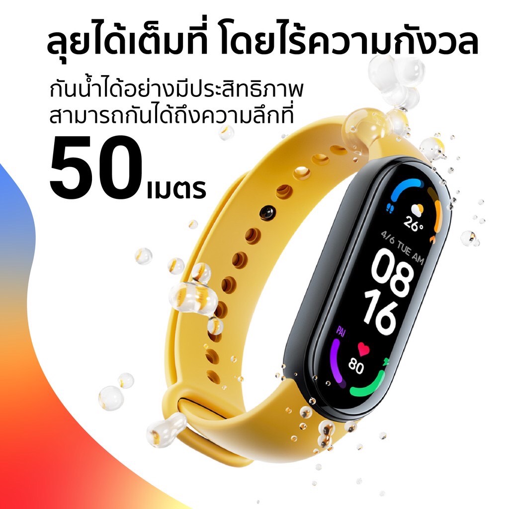 ประกัน1ปีศูนย์11แห่งทั่วไทย +พร้อมส่ง???? xiaomi Mi Band 6 SpO2 วัด ...